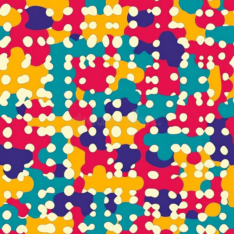 A Puzzle-like Dot Pattern, Where Interlocking Dots Create a Unique and ...