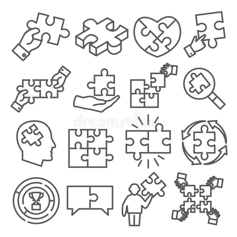 Four Line Puzzle Stock Illustrations – 1,617 Four Line Puzzle Stock ...