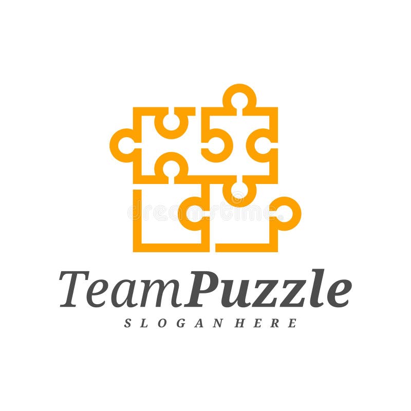 Puzzle Logo Design Vector Template, Vector Label of Puzzle ...
