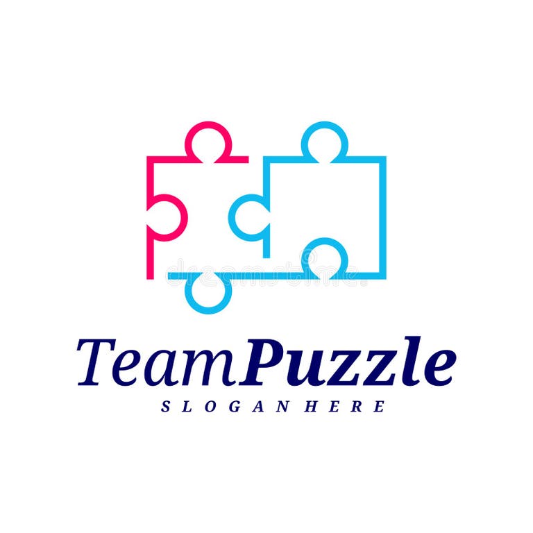 Puzzle Logo Design Vector Template, Vector Label of Puzzle ...