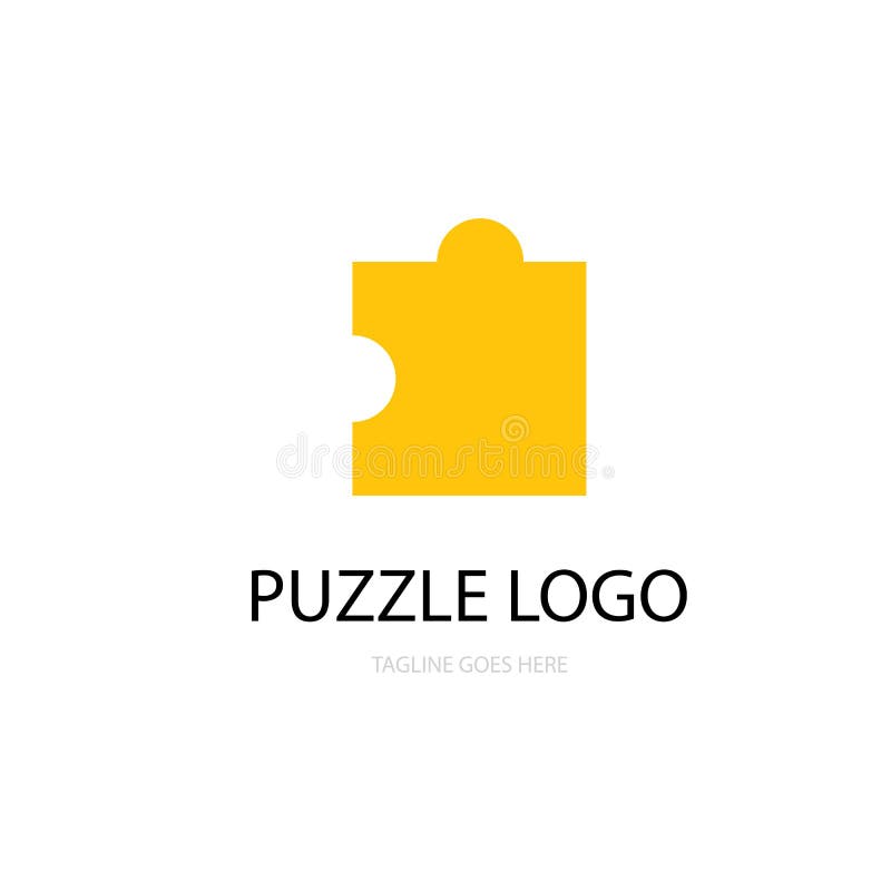 Puzzle logo vector stock vector. Illustration of shape - 173898686