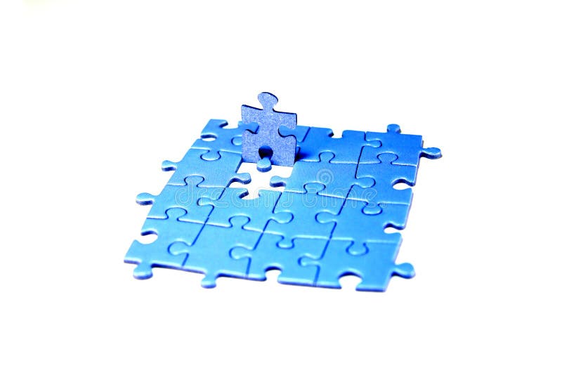 Puzzle-man stock photo. Image of blue, puzzle, important - 4996174
