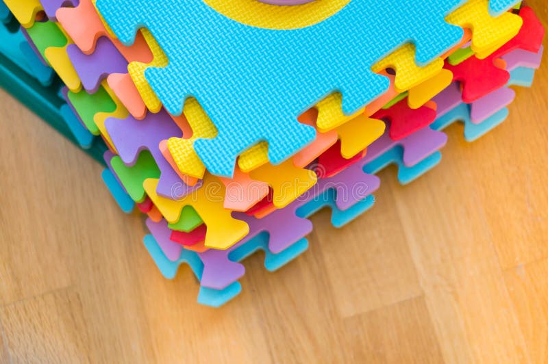 Stack Of Puzzle Pieces Displayed In A Circular Shape Stock Image ...