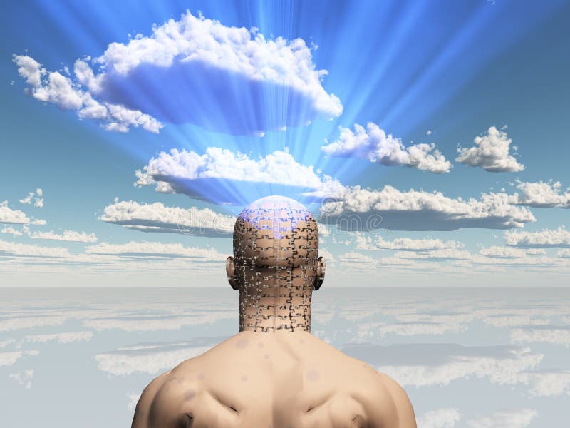 Puzzle Mind and Brain Storming Stock Vector - Illustration of genial ...