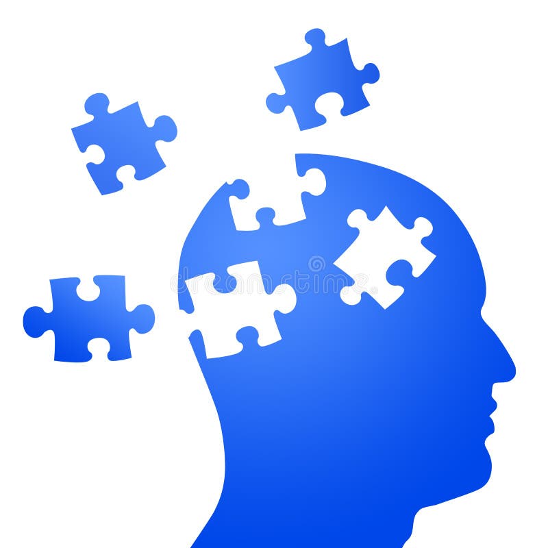Puzzle Mind and Brain Storming Stock Vector - Illustration of genial ...
