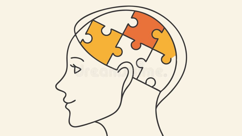 Puzzle Mind, Problem Solving and Intelligence, Vector Design Generative AI Stock Vector ...