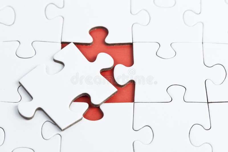 Puzzle with missing Part stock image. Image of solve - 22783703