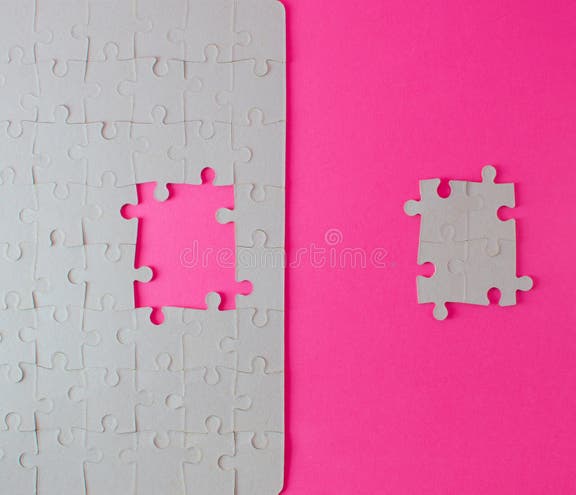 Puzzle with Missing Part. Concept of Problem Solving Stock Image ...
