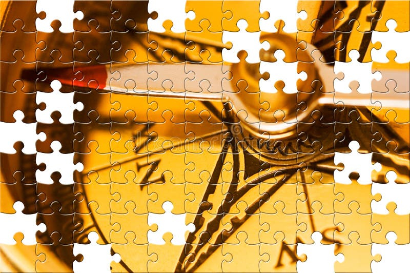 Puzzle with missing pieces stock illustration. Illustration of piece ...