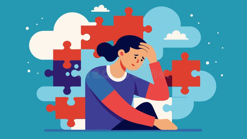 A Puzzle with Missing Pieces Representing the Fragmented Thoughts and ...