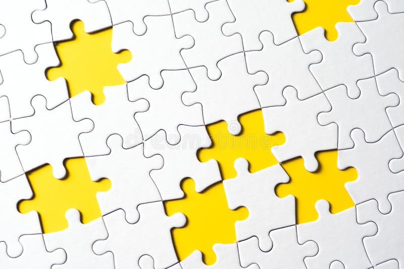 Puzzle with missing pieces stock image. Image of shape - 263872499