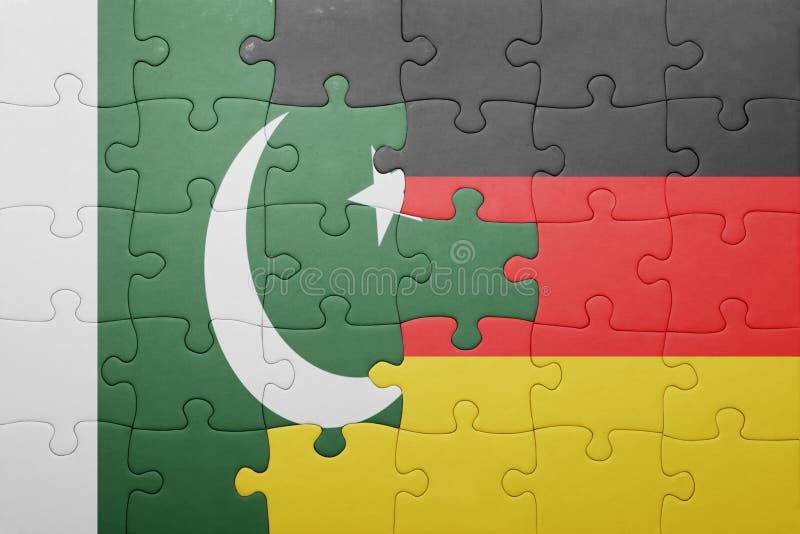 Puzzle with the National Flag of Germany and Pakistan Stock Photo ...