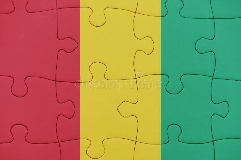 Puzzle with the National Flag of Guatemala and Puerto Rico on a World ...