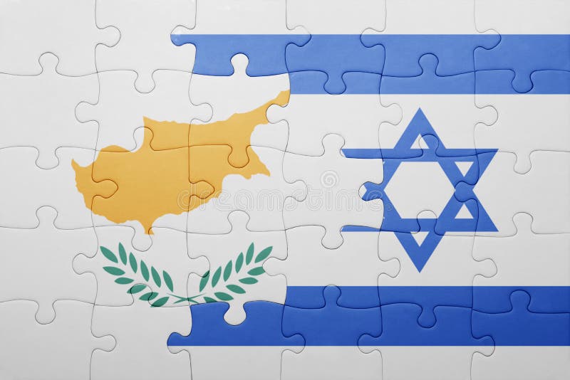Puzzle with the National Flag of Israel and Cyprus Stock Illustration ...