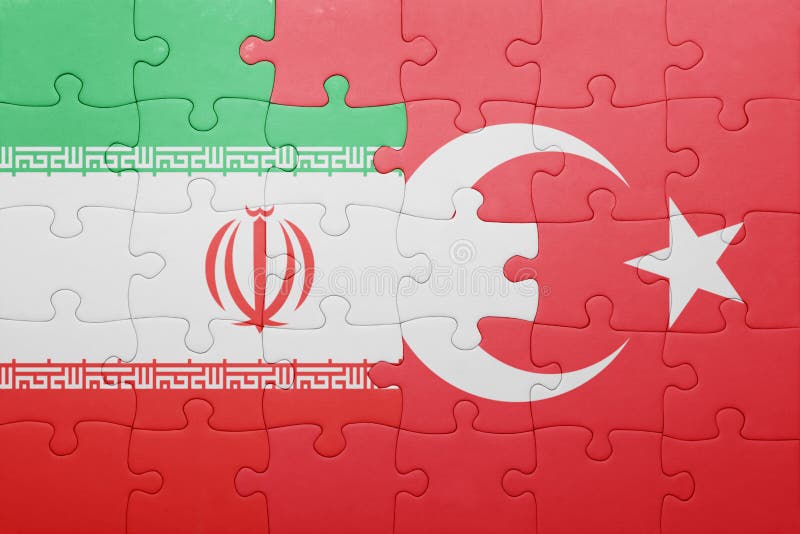 Puzzle with the National Flag of Turkey and Iran Stock Illustration ...