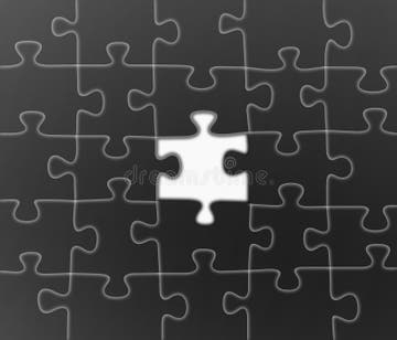 Black Puzzle One Piece Missing Stock Illustrations – 115 Black Puzzle ...