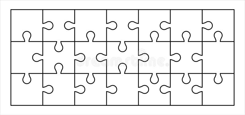 Jigsaw Puzzle Blank Template Stock Illustrations – 5,384 Jigsaw Puzzle ...