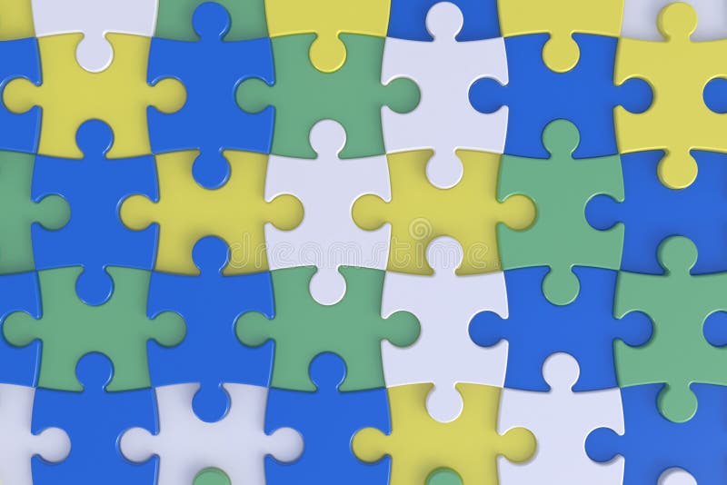 Puzzle Pattern Background. Jigsaw Backdrop Stock Illustration ...