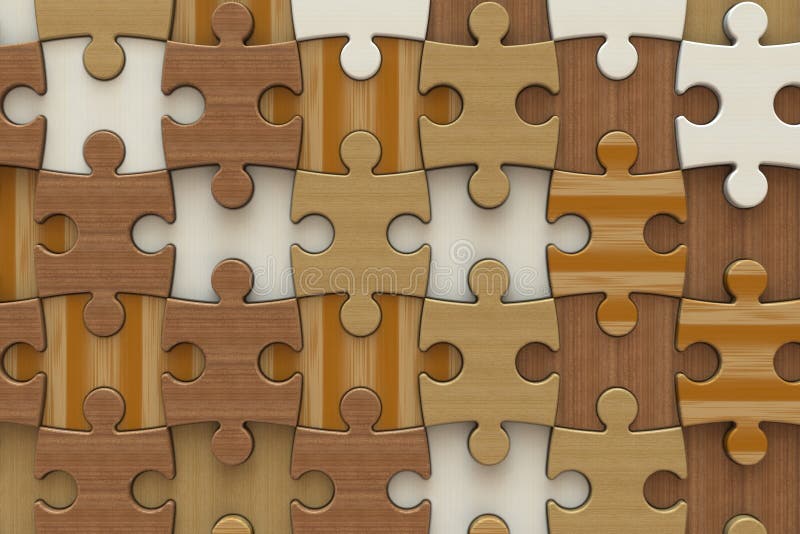 Puzzle Pattern Background. Jigsaw Backdrop Stock Illustration ...