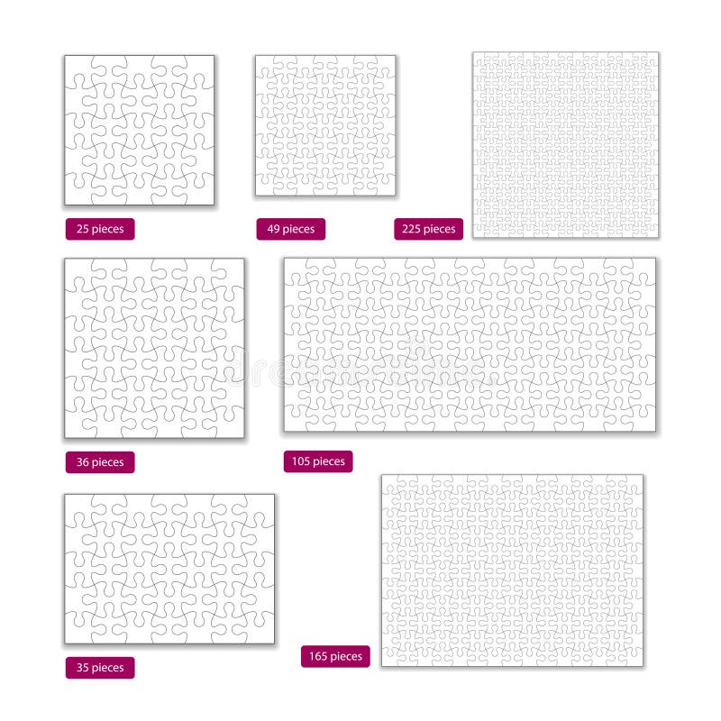 Puzzle patterns stock vector. Illustration of elements - 3110452