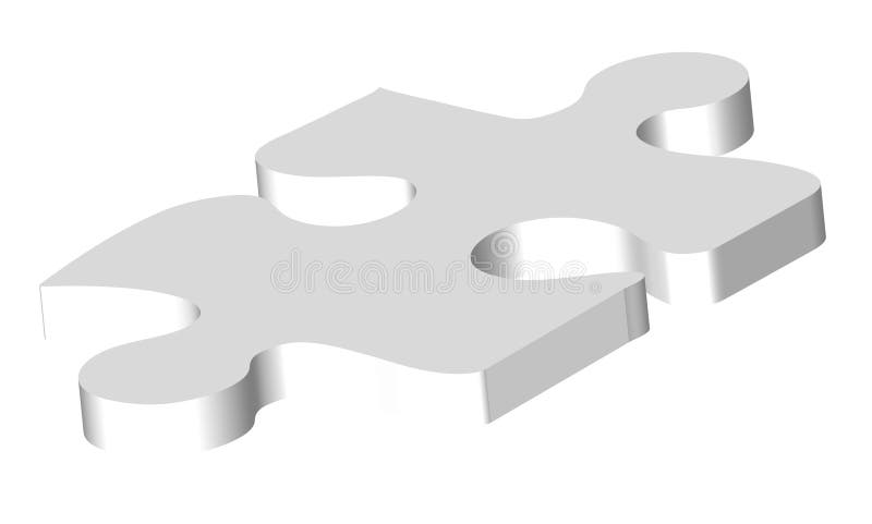 One puzzle piece stock illustration. Illustration of game - 24458323
