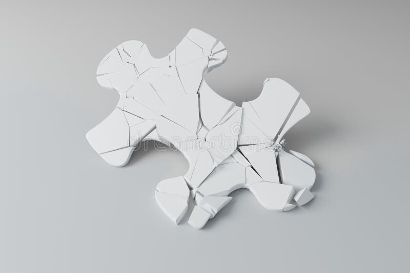 Falling puzzle pieces stock vector. Illustration of image - 540842