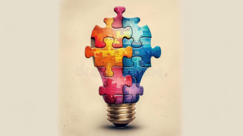 Puzzle Piece Collaboration, a Creative Banner Illustration with Puzzle ...