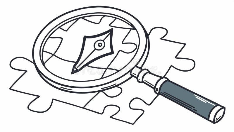 Puzzle Piece with Compass, Direction Finding and Strategic Planning ...