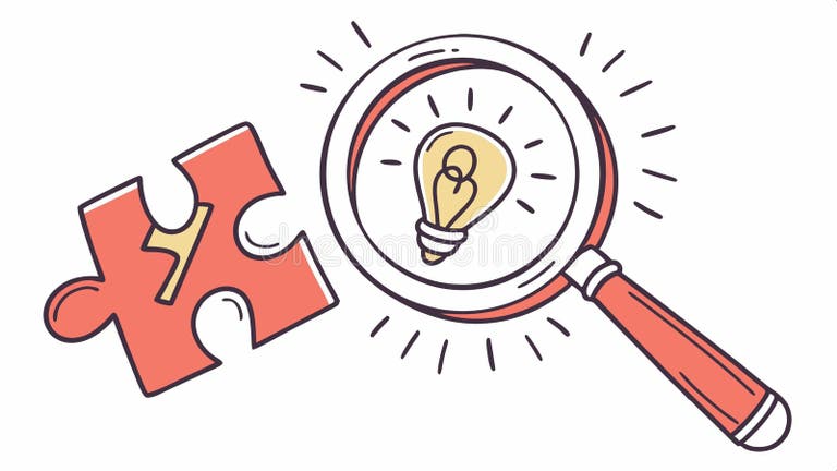 Puzzle Piece with Graph, Data Analysis and Strategic Solution Vector ...