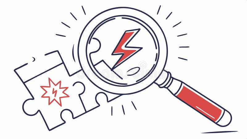 Puzzle Piece with Lightning Bolt, Sudden Insight and Idea Flash Vector ...