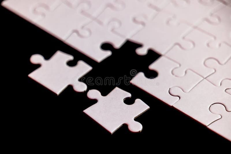 A Puzzle Piece is Missing from a Puzzle Stock Image - Image of connect ...