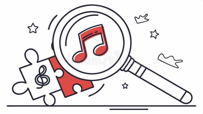 Puzzle Piece with Music Symbol, Melodic Solution and Creative Approach ...