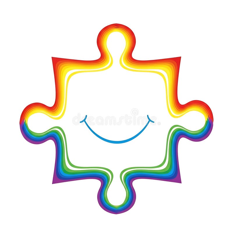 Puzzle Rainbow Gradient Spectrum Stock Illustrations – 282 Puzzle ...