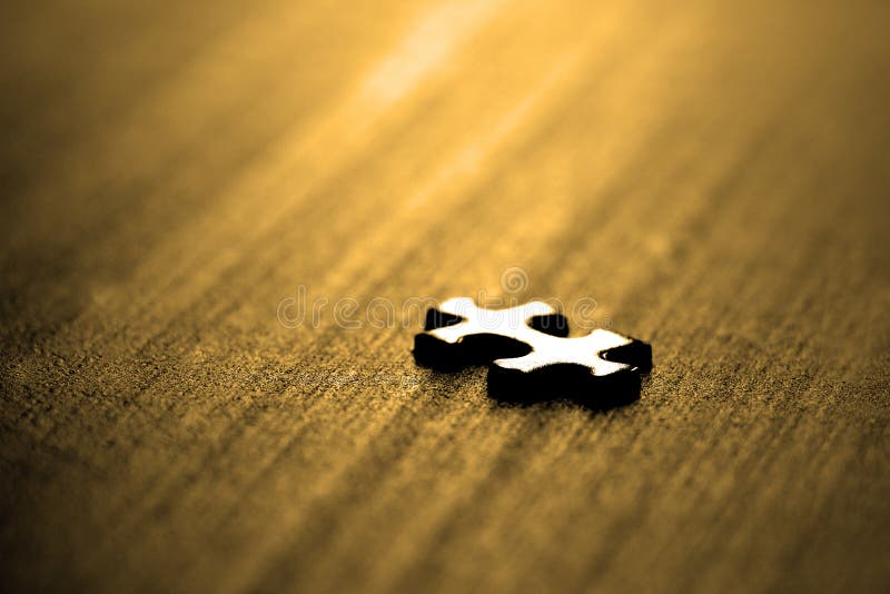 Puzzle Piece Solving Jigsaw Game for Fun and Achievement Stock Image ...