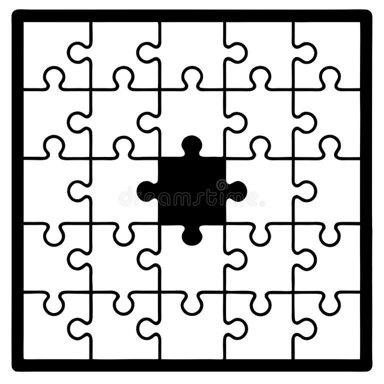 Puzzle Piece Template Editable Design for Creative Projects and ...