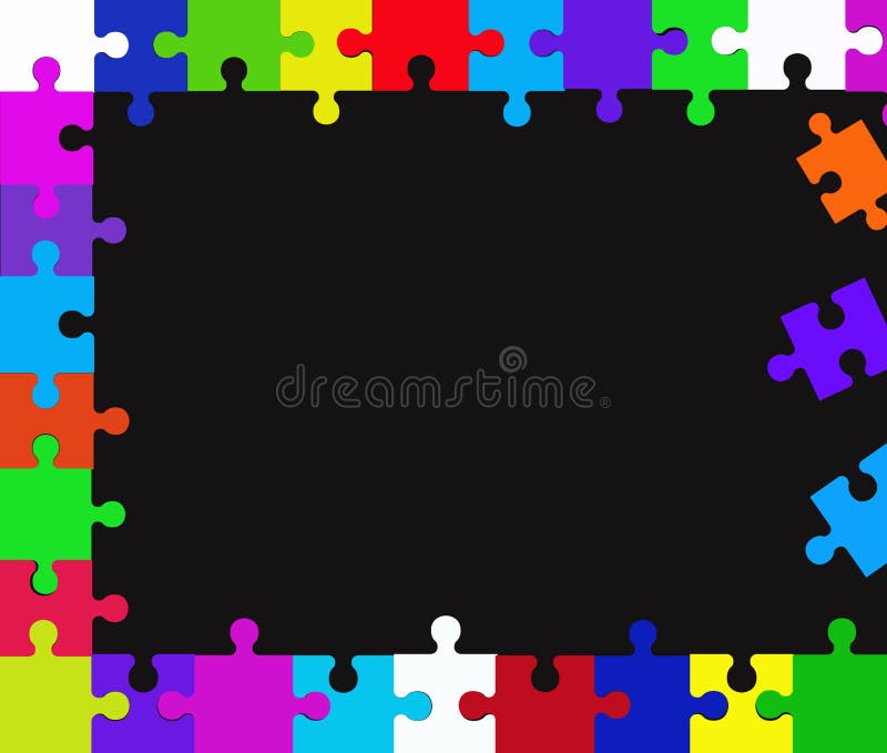 Puzzle Piece Border For Microsoft Word