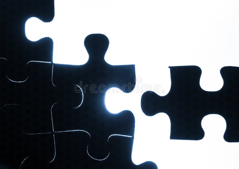 Puzzle pieces stock photo. Image of match, piece, black - 44948818