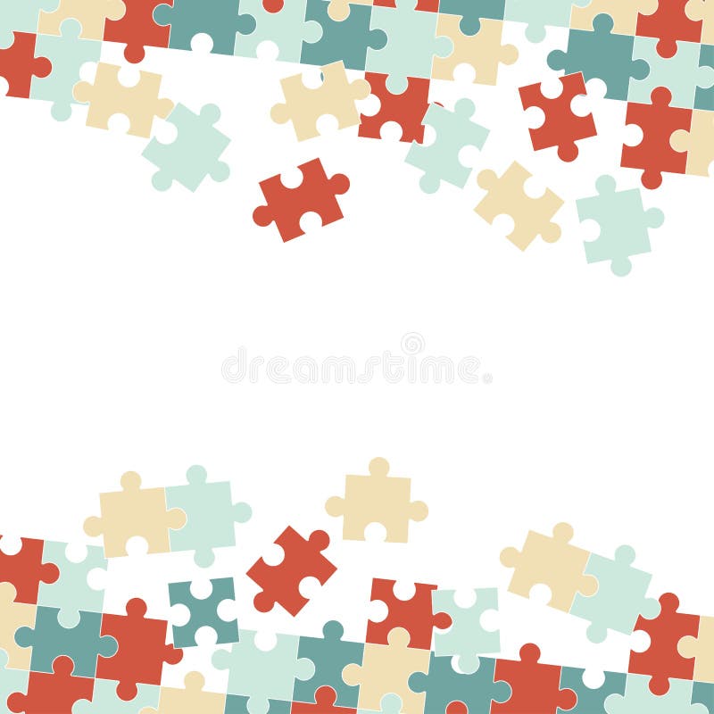 Puzzle Pieces Colorful Background Stock Vector - Illustration of ideas ...
