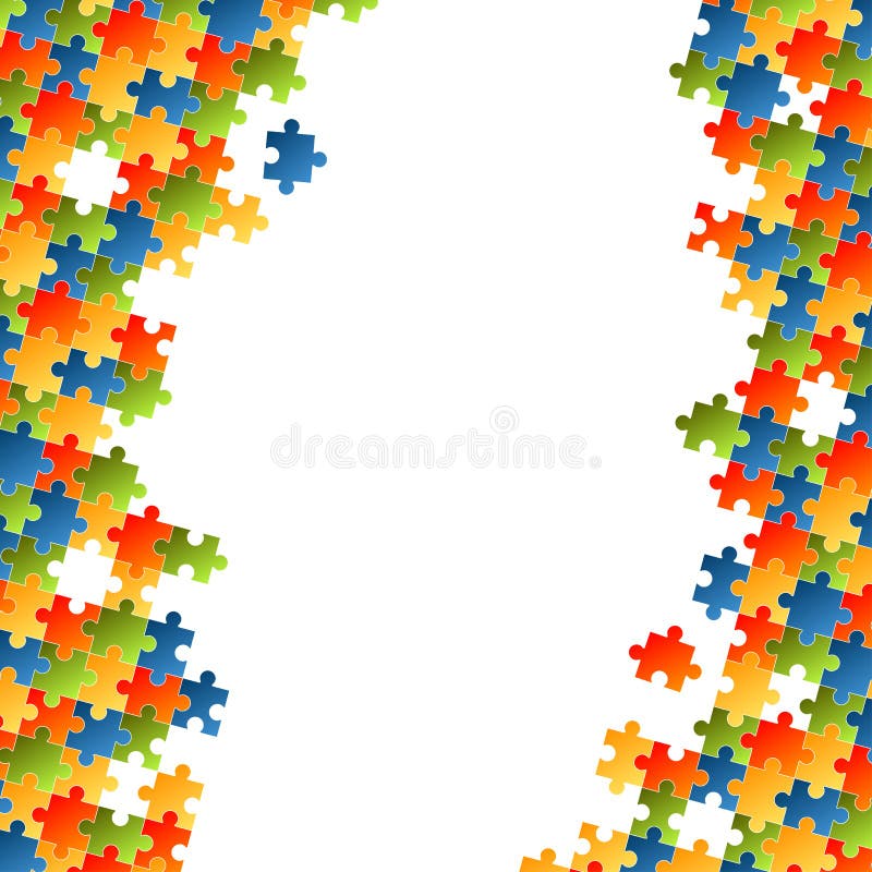 Building Block Brick Frame Background Pattern Stock Vector ...