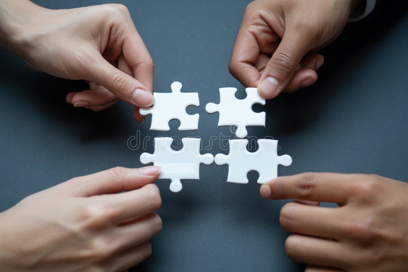 Puzzle Pieces Coming Together Stock Illustrations – 448 Puzzle Pieces ...