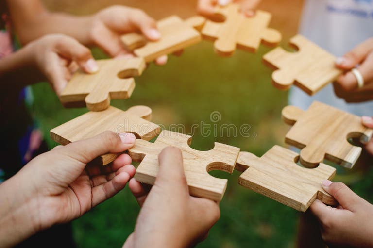 Puzzle Pieces Communication Teamwork Unite Power Teamwork and Unity in ...