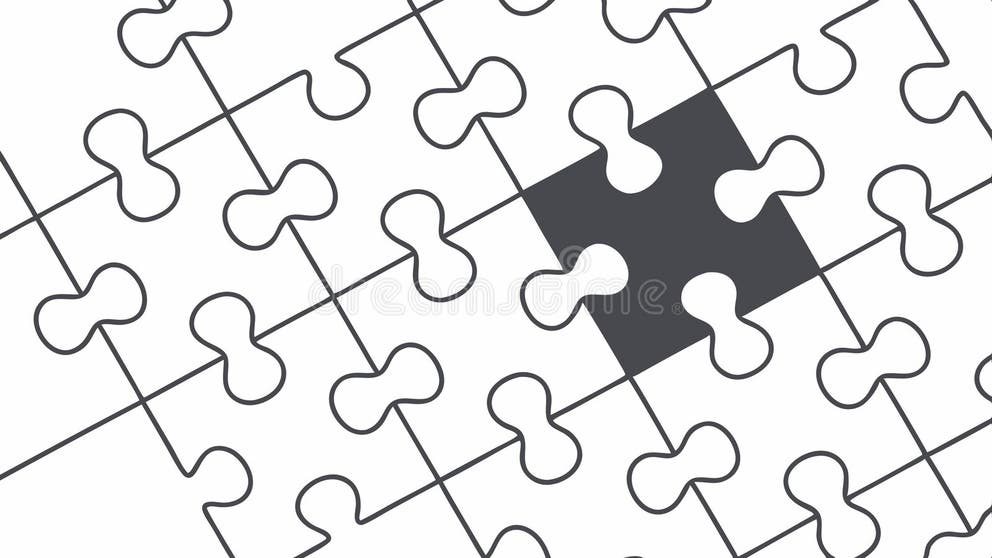 Puzzle Pieces Fitting Together, Solution and Teamwork Concept Vector ...