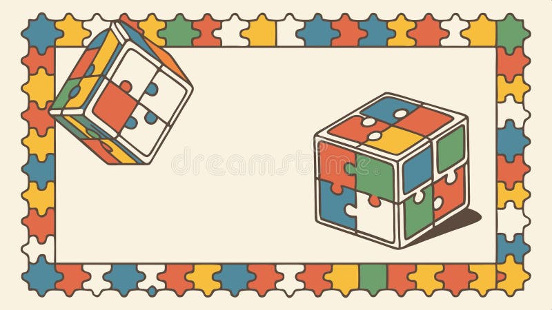 Jigsaw Border Frame Stock Illustrations – 482 Jigsaw Border Frame Stock ...