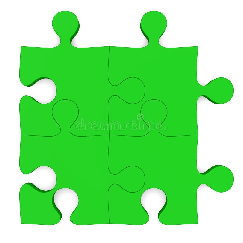Jigsaw Puzzle Pieces Green Stock Illustrations – 2,685 Jigsaw Puzzle ...