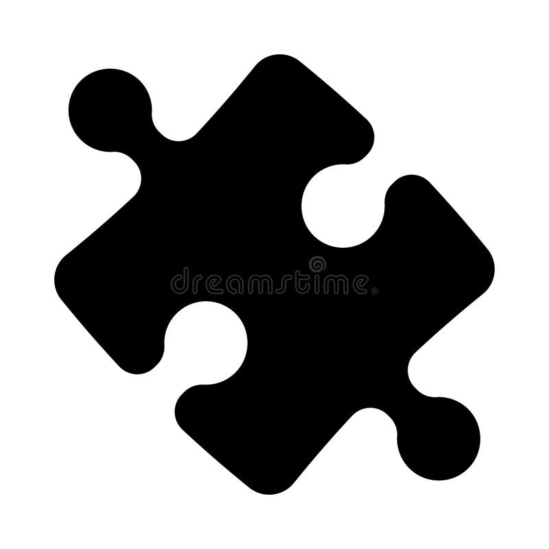 Puzzle Pieces Icon. Jigsaw Vector Illustration Stock Vector ...