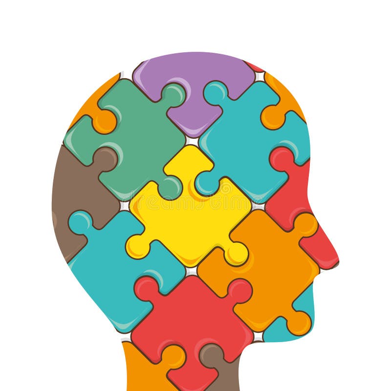 Puzzle Pieces Isolated Icon Stock Illustration - Illustration of shape ...
