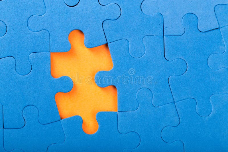 Missing Puzzle Pieces Shows Gaps Stock Illustration - Illustration of ...