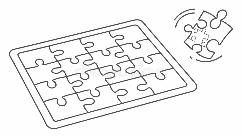 Puzzle Pieces, Problem,solving and Strategic Thinking Vector Design ...