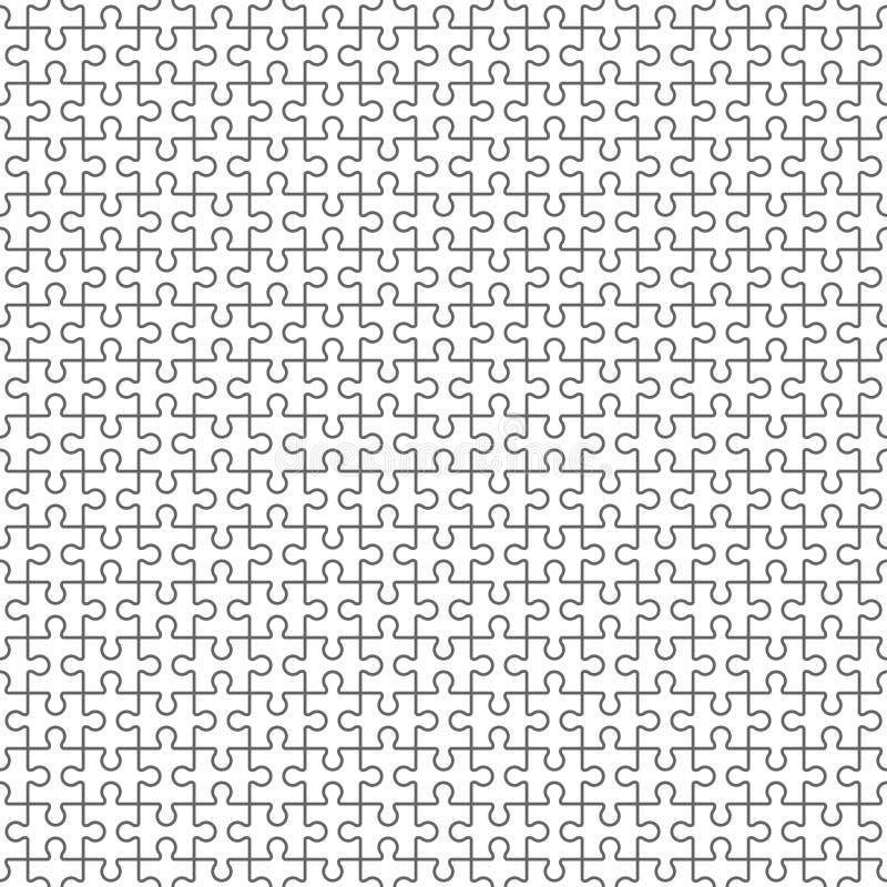 Puzzle Pieces Put Together. Seamless Repeating Background. Stock Vector ...