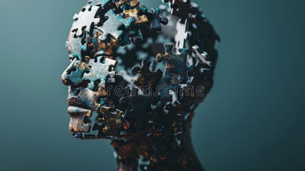 Puzzle Pieces Representing Incomplete Thinking Patterns in Cognitive ...